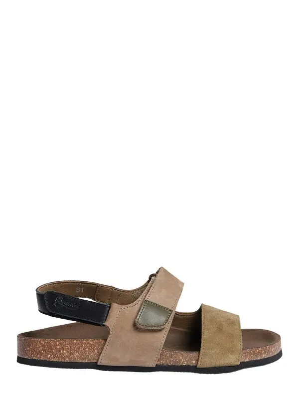 Bonpoint Luth Suede Sandals - Green