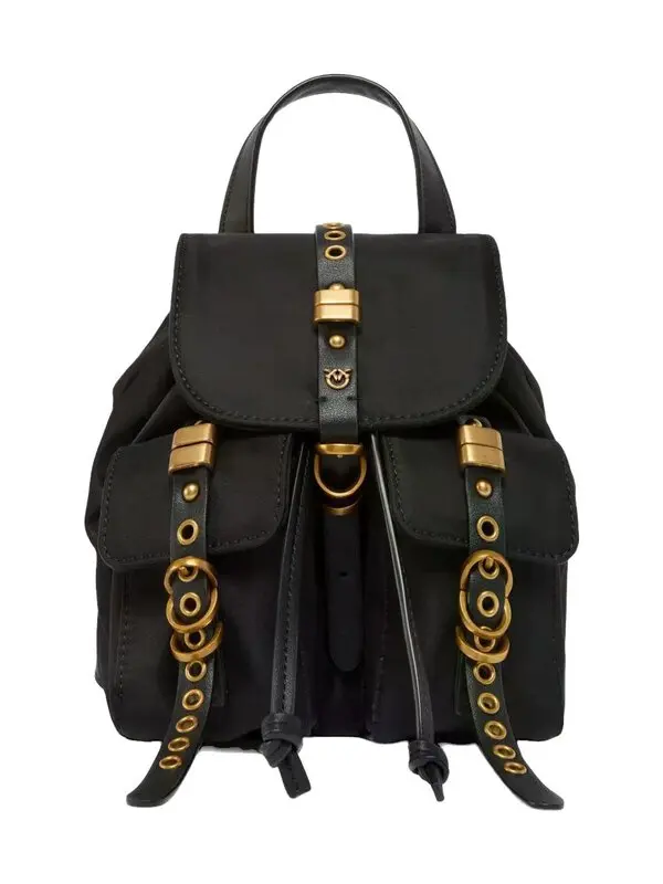 Pinko Backpack With Pockets - Black