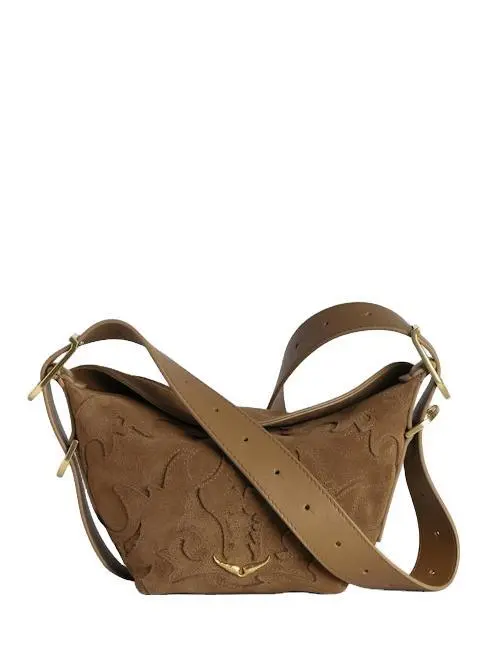 Zadig&Voltaire Baby Jane Suede Bag - Cognac