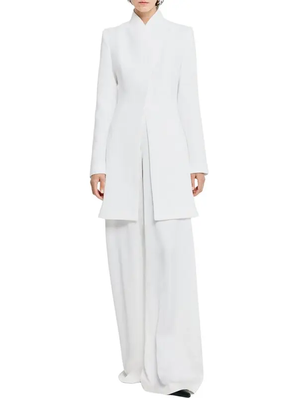 SEV Satin Wide-leg Pants - White