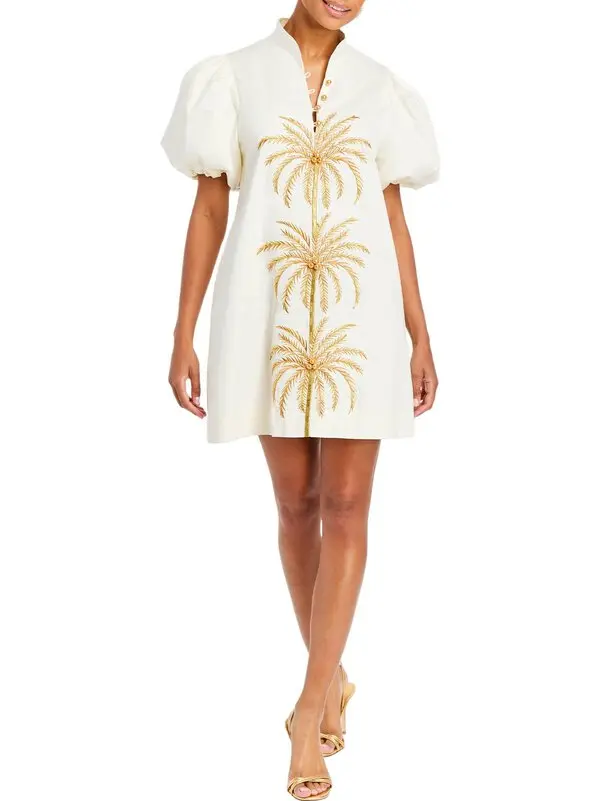 Mestiza New York Elliana Embroidered Mini Dress - White