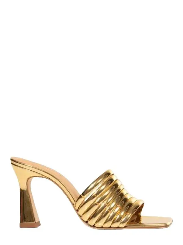JUWELINA PARIS Ace Metallic-leather Mule - Gold