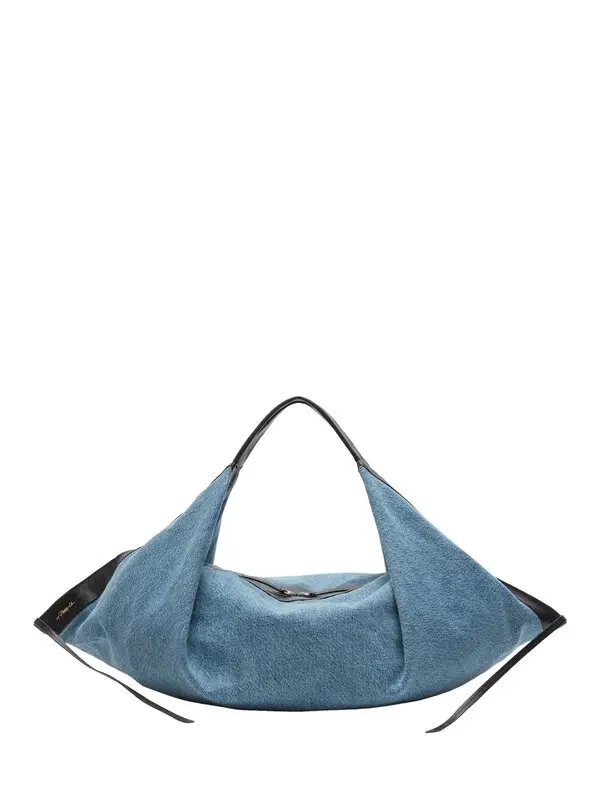3.1 Phillip Lim Luna Large Folded Denim Handbag - Blue