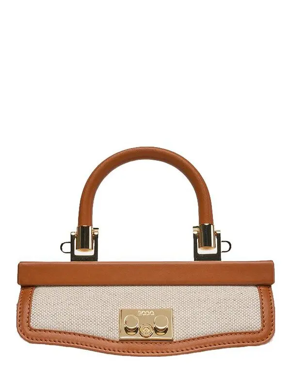 Rodo Paris Wicker Mini Handbag - Neutral