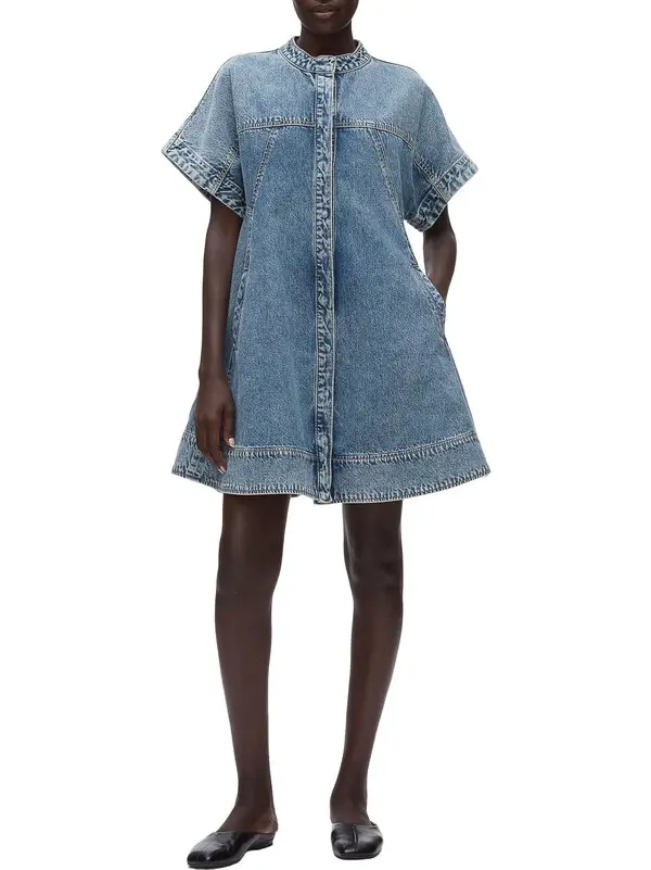 3.1 Phillip Lim Denim Trapeze Dress - Blue