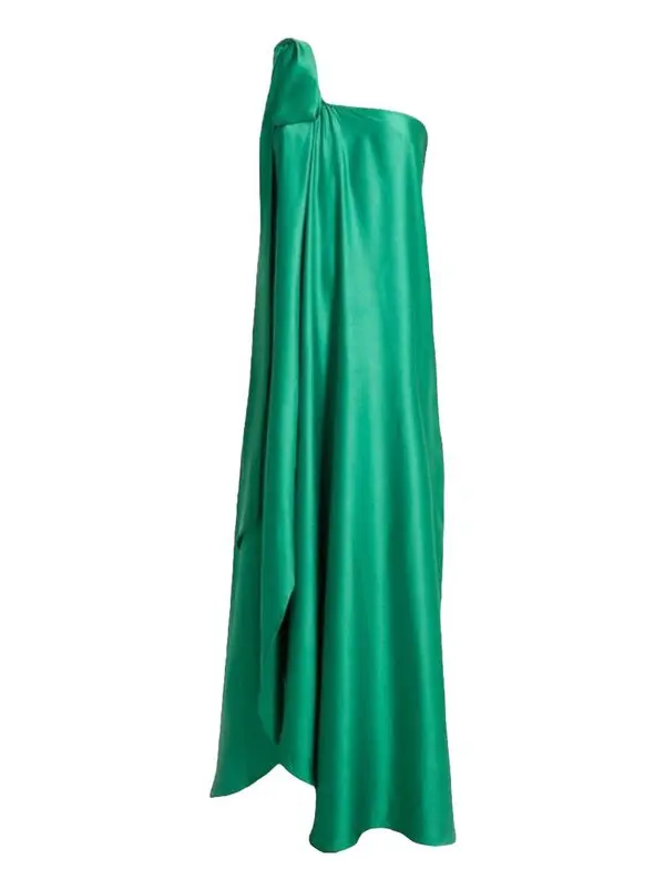 Francisco Arce Mari Knotted Silk Blend Gown - Green