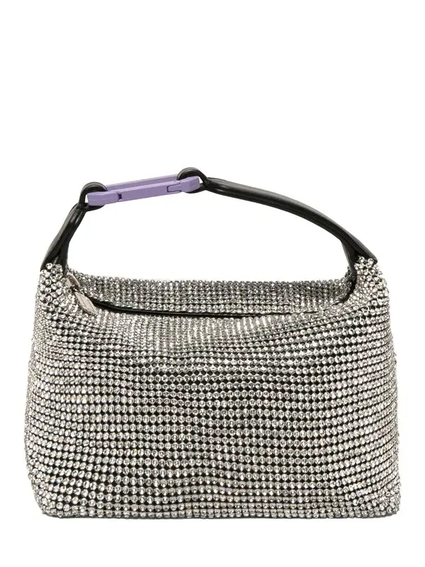 EERA Moon Crystal-mesh Shoulder Bag - Silver