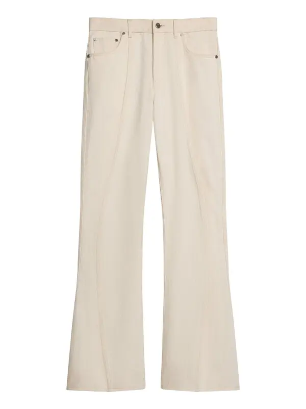 Helmut Lang Curved Seam Straight-leg Jeans - White