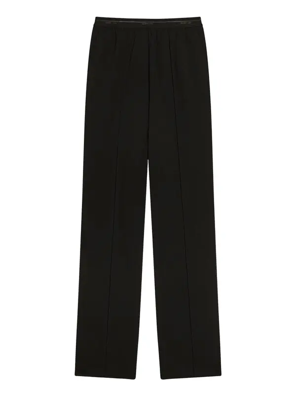 Helmut Lang Ponte Knit Straight-leg Car Trousers - Black