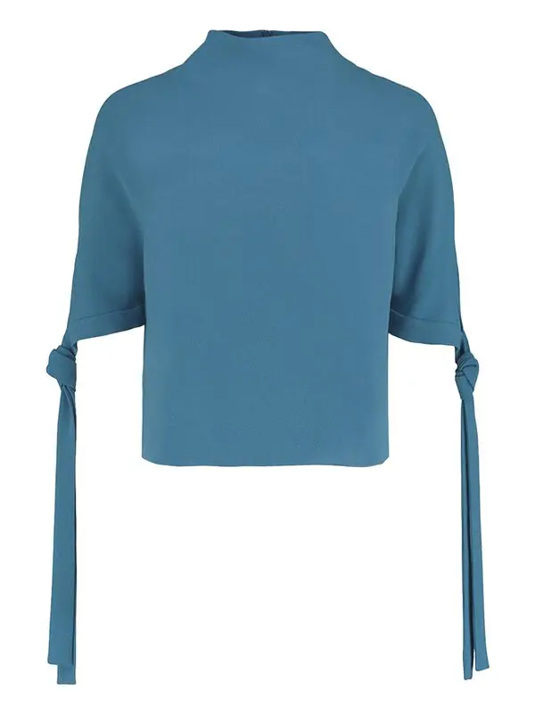 EDELINE LEE Pedernal Textured-jacquard Top - Blue