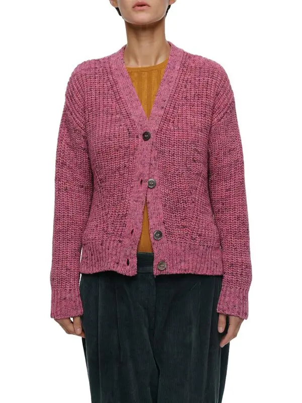 EOLAS Mireille Recycled Cotton-blend Cardigan - Pink
