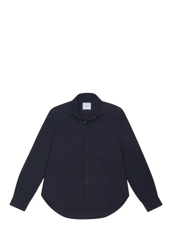 WITH NOTHING UNDERNEATH Classic Oxford Shirt - Blue