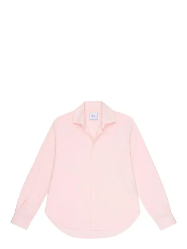 WITH NOTHING UNDERNEATH Classic Oxford Shirt - Pink