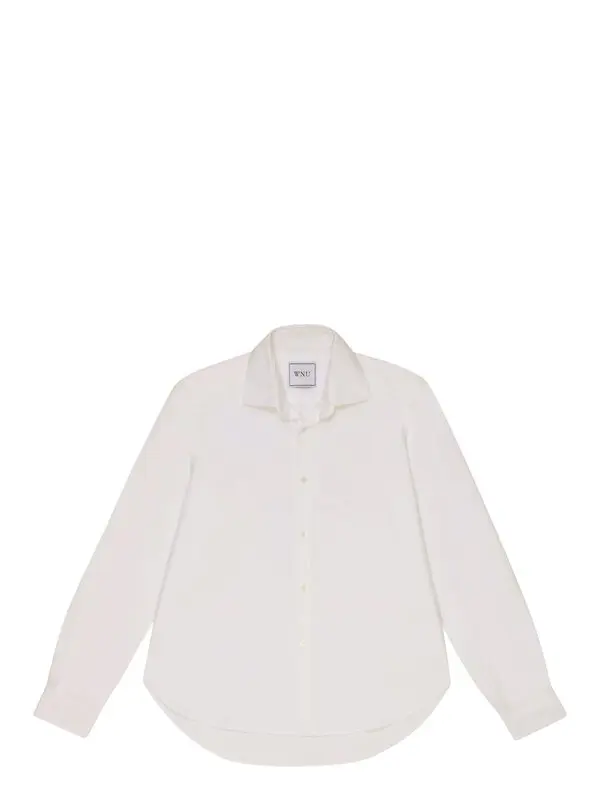 WITH NOTHING UNDERNEATH Classic Oxford Shirt - White