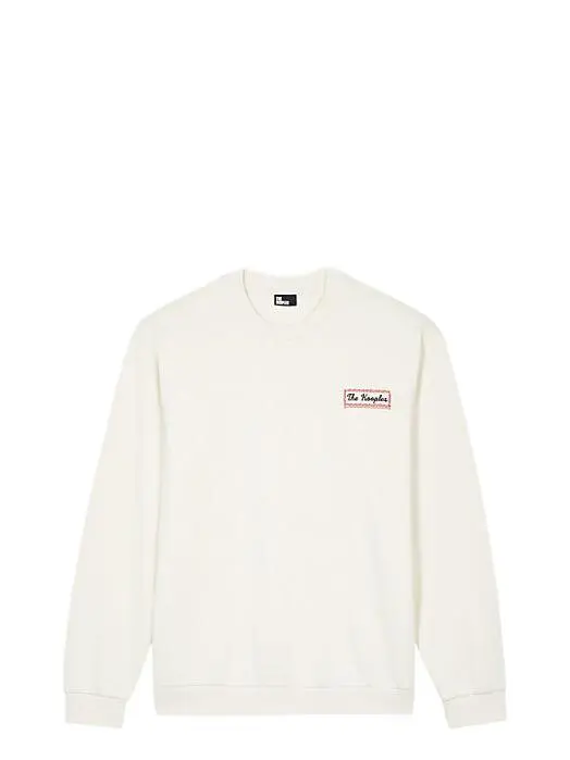 The Kooples Logo-print Cotton Sweatshirt - Light Beige