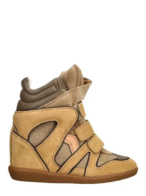 Isabel Marant Bekett Suede High-top Trainers - Khaki