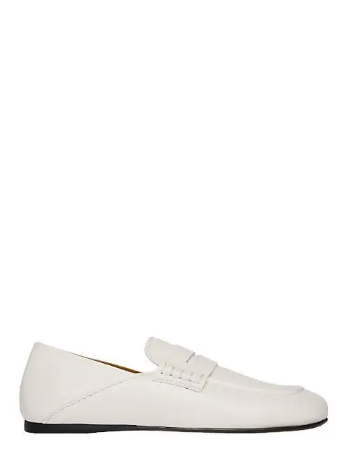 Sandro Leather Loafers - White