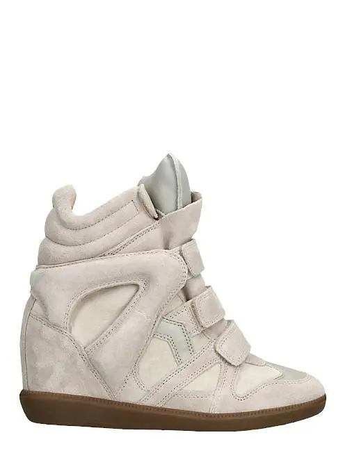 Isabel Marant Bekett Suede High-top Trainers - Bone/comb