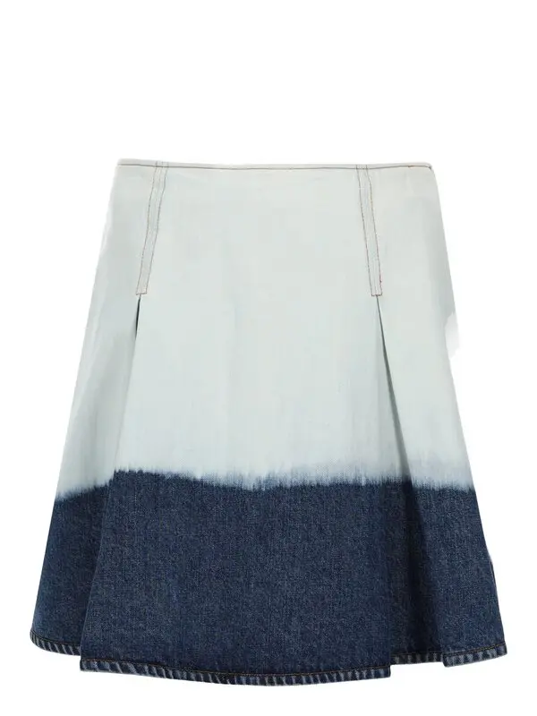 Marni Denim Midi Skirt - White