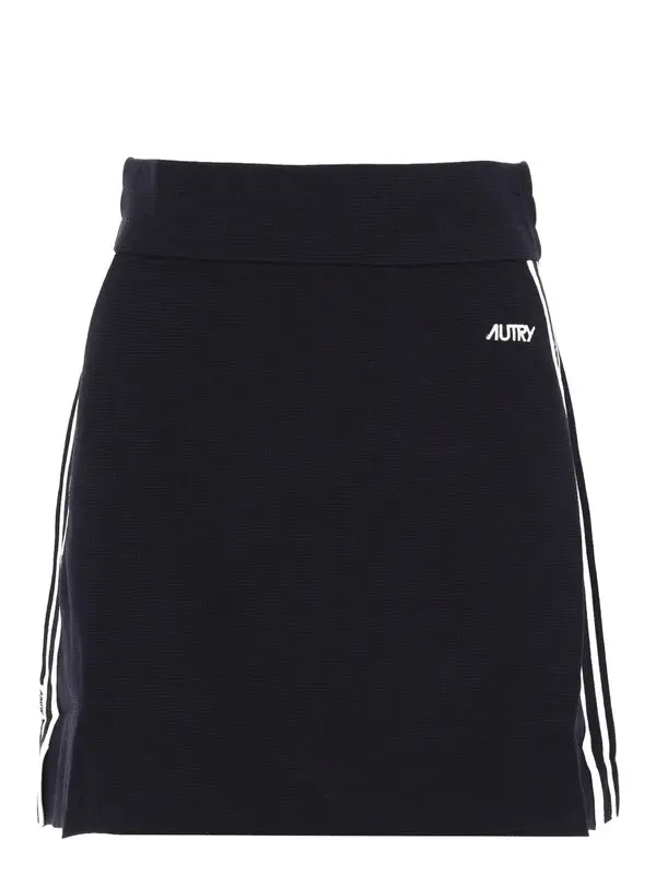 AUTRY Miniskirt With Logo - Blue