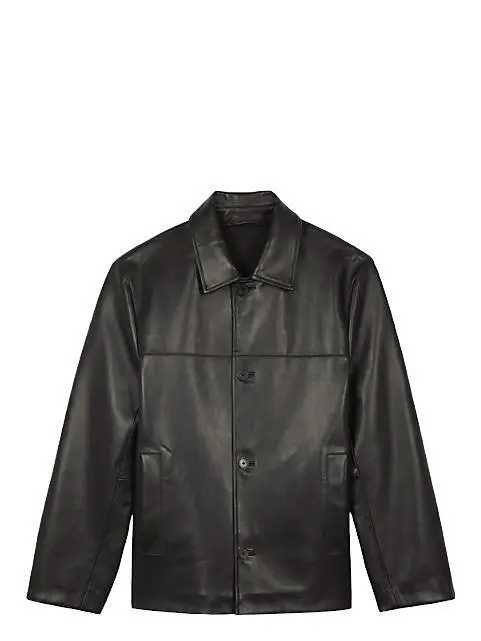 The Kooples Regular-fit Leather Jacket - Black