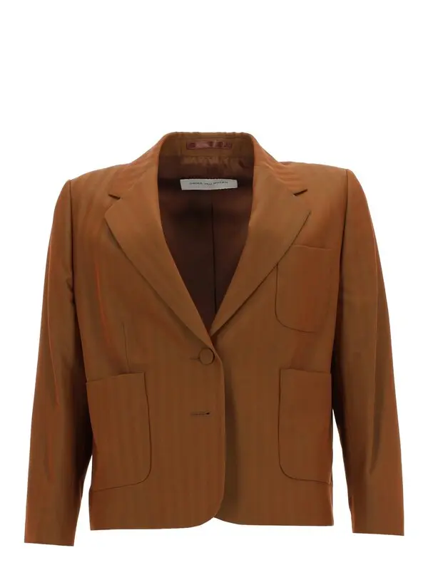Dries Van Noten Single-breasted "bamis" Jacket - Brown