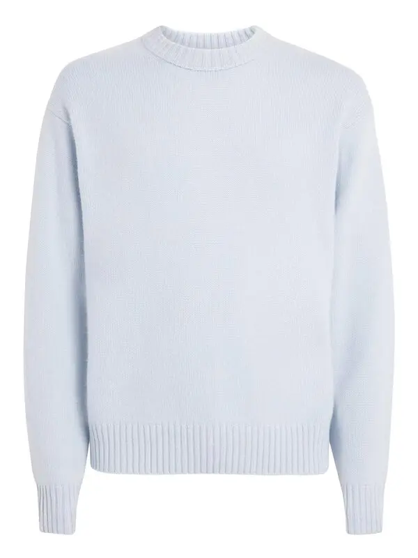 FRAME Cashmere Crew-neck Sweater - Blue