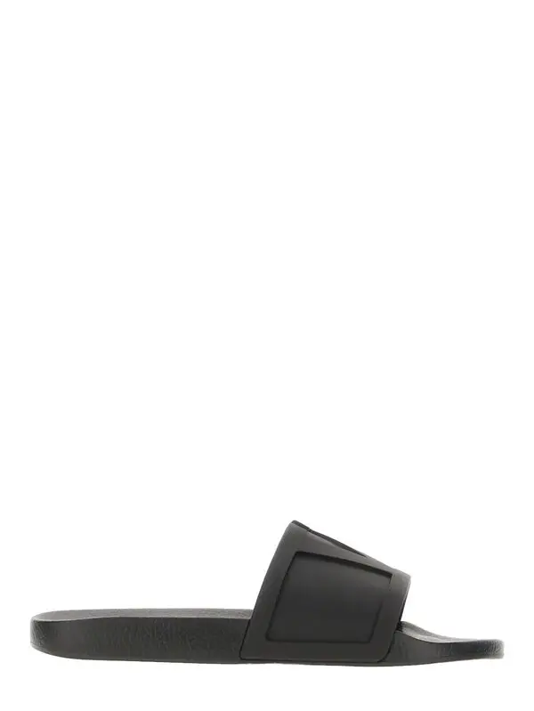 Valentino Garavani Rubber Slides - Black