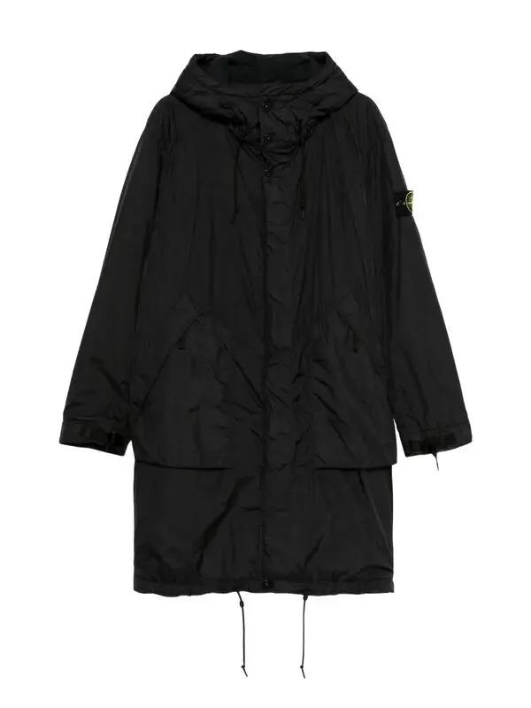 Stone Island Lightweight Nylon Padded Parka - Black