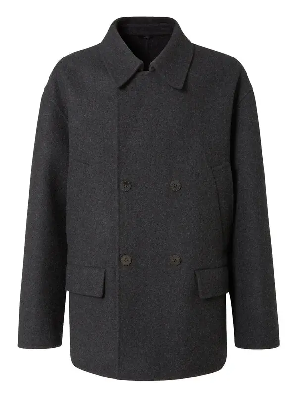 Fendi Double-breasted Wool Coat - Grey