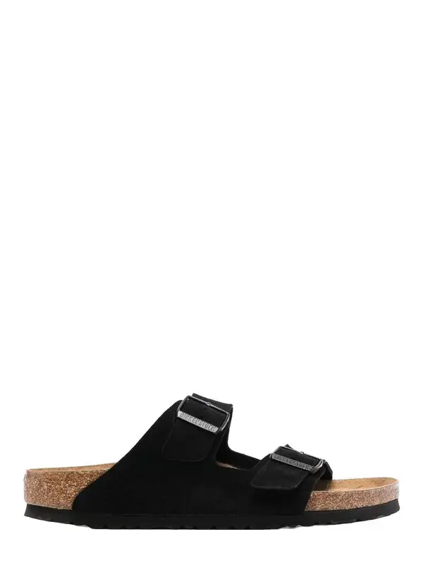 BIRKENSTOCK Arizona Suede Sandals - Black