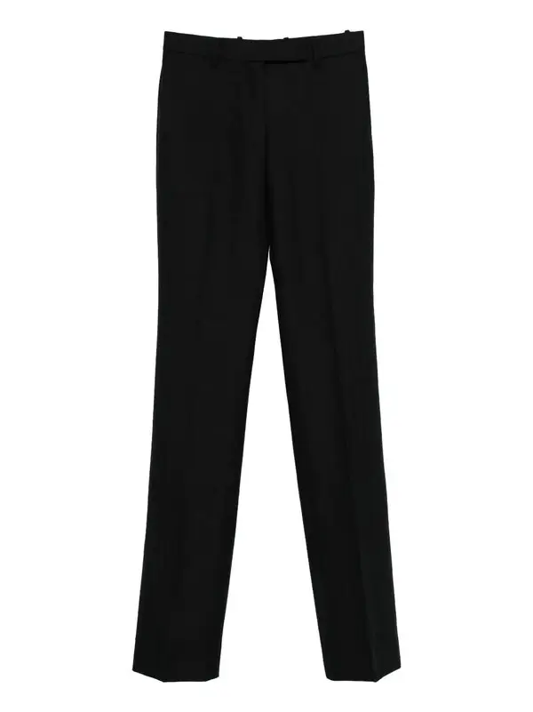 TOM FORD Straight Leg Tailored Wool Trousers - Black