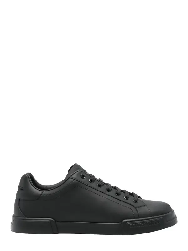 Dolce & Gabbana Portofino Light Leather Sneakers - Black