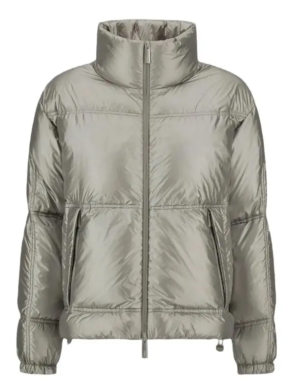 Herno Down Jacket In Shield With Titanium Coating - Metallic