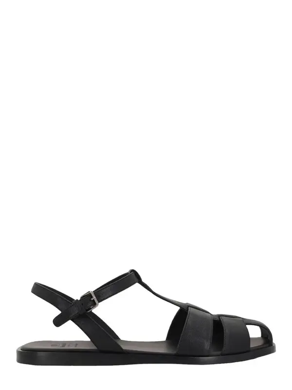 Church's Odyssey Nappa Leather T-strap Sandals - Black