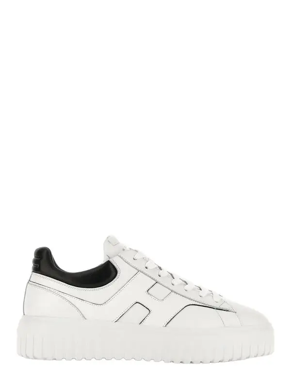 Hogan H-stripes Leather Sneakers - White