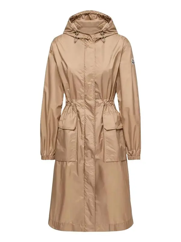 Moncler Hiengos Hooded Parka Coat - Brown