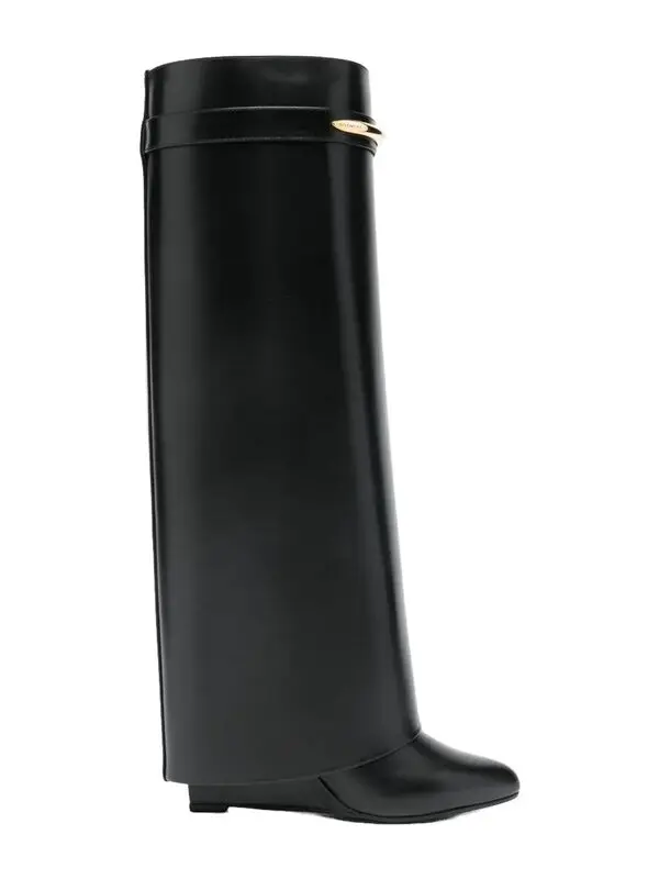 Givenchy Shark 90 Leather Boots - Black