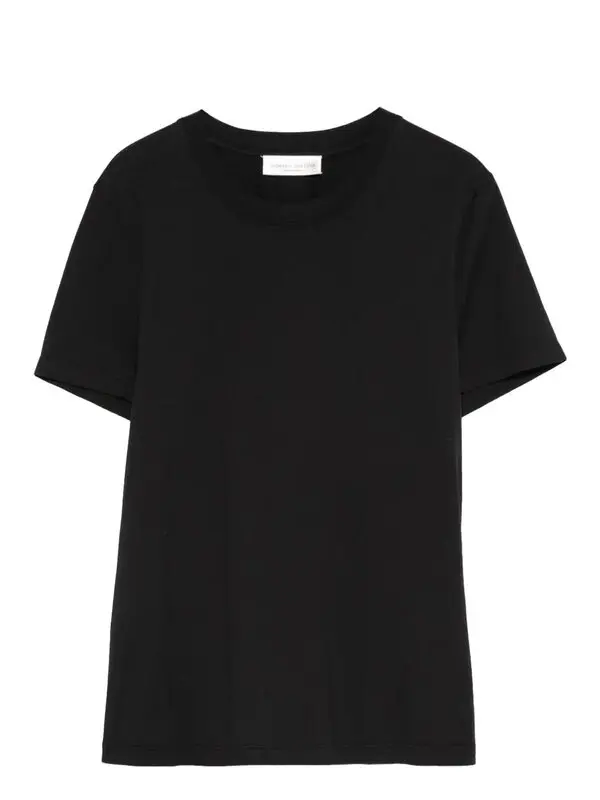 Saint Laurent Crewneck Cotton T-shirt - Black
