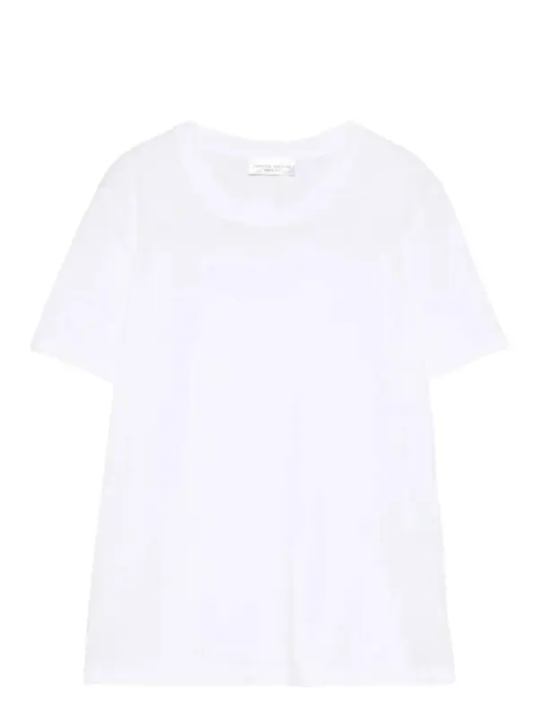 Saint Laurent Crewneck Cotton T-shirt - White
