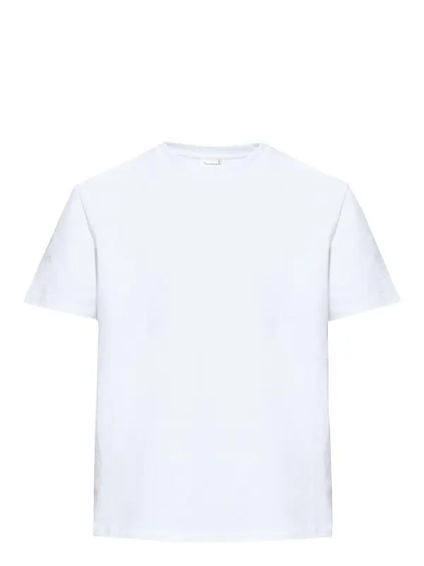 Saint Laurent Crewneck Cotton T-shirt - White