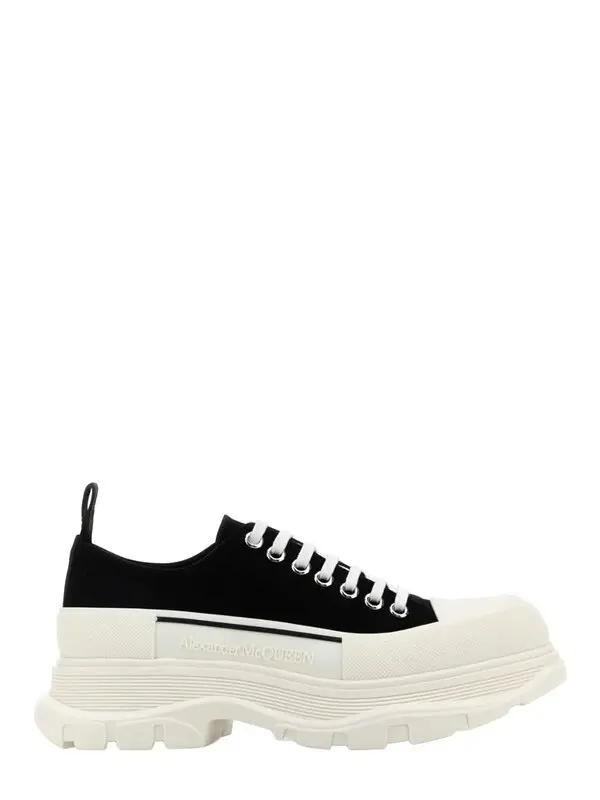 Alexander McQueen Tread Slick Canvas Sneakers - Black