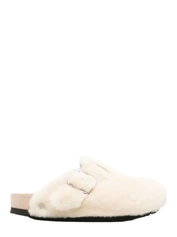 BIRKENSTOCK Boston Shearling Clogs - Nude & Neutrals