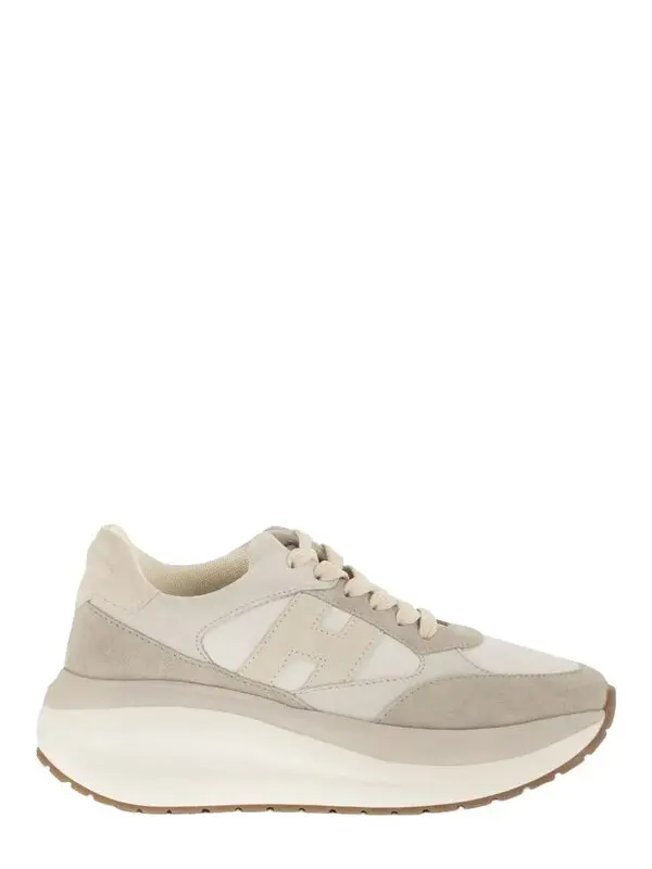 Hogan H714 Suede Sneakers - Nude & Neutrals