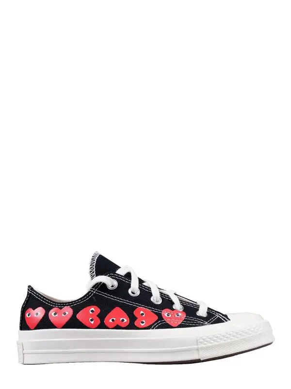 CONVERSE X COMME DES GARONS PLAY Multi Heart Low Top Sneakers - Black