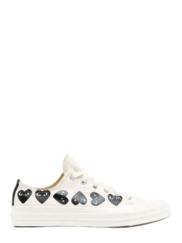 CONVERSE X COMME DES GARONS PLAY Multi Heart Low Top Sneakers - White