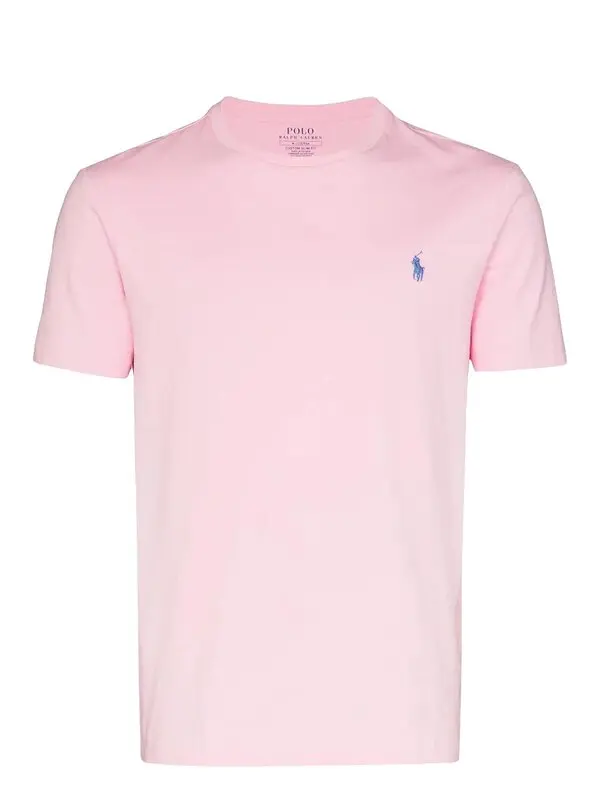 Polo Ralph Lauren Custom Slim Fit Jersey T-shirt - Pink & Purple