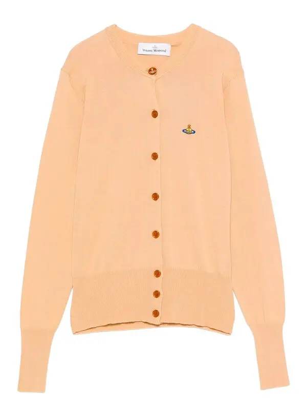 VIVIENNE WESTWOOD Bea Cotton Cardigan - Nude & Neutrals