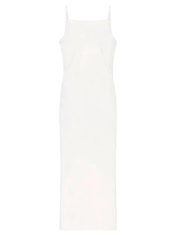 Givenchy Long Crêpe Cady Dress With Slit - White