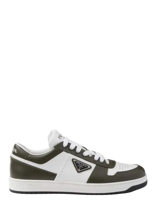 Prada Two-tone Downtown Sneakers - White